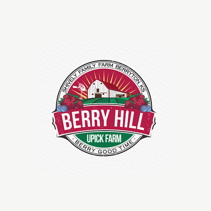 Design a eye catching logo for berry hill upick strawberry farm by Irma ...