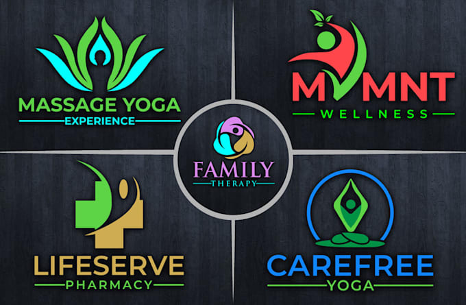Design creative health medical spa yoga and wellness logo by Design ...