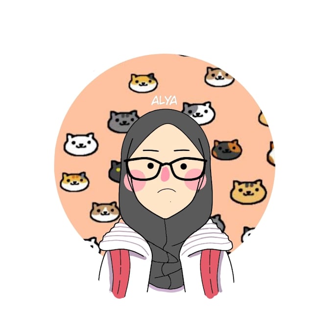 Draw cute profile picture of yourself by Alyadaulay20 | Fiverr