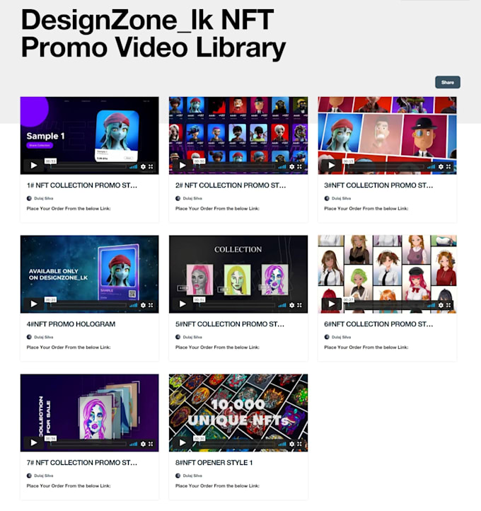 Create 4k professional nft promo videos with voiceover by Designzone_lk ...