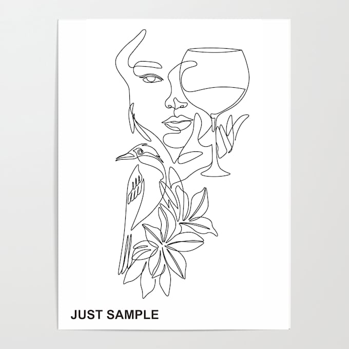 Draw unique one line art, minimalist line art, vector line art by ...