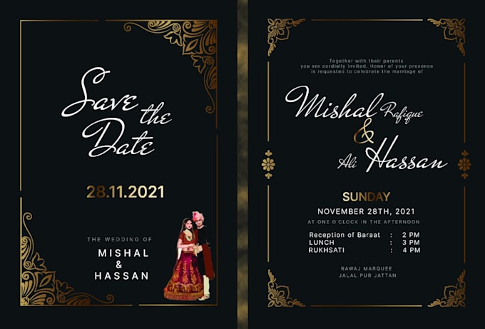 Make invitation cards and thumbnails for youtube by Iqratahir6167 | Fiverr