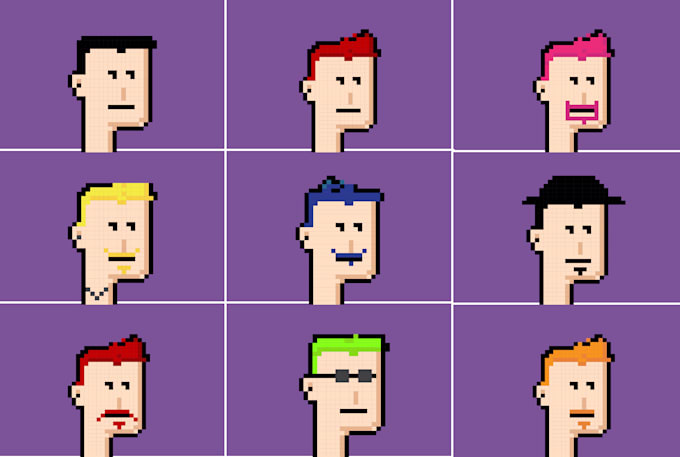 Design cryptopunk style nft art for you by Nft_artwork | Fiverr