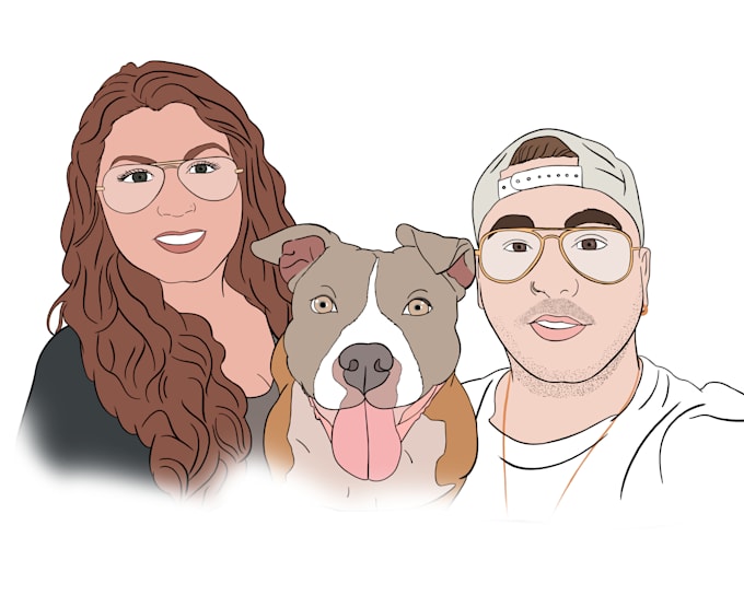 Draw your portraits in a cool cartoons and comics styles by Make_you ...