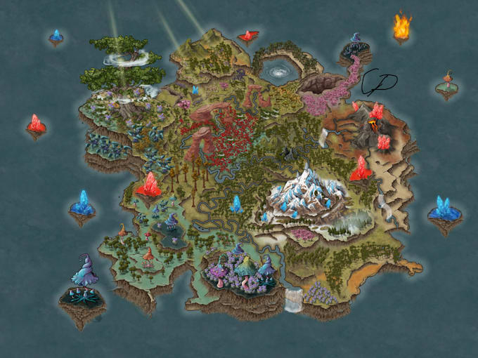 Create magical and unique fantasy maps for you by Mountain_eagle | Fiverr