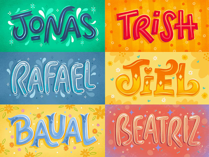 Create a custom lettering of any word by Triciadm | Fiverr