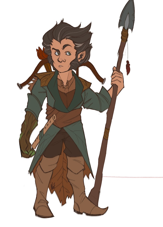 Draw your dungeons and dragons character by Moonstuckid | Fiverr