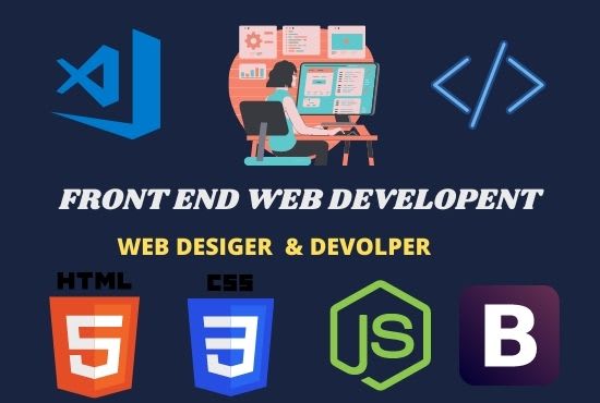 Be your front end web developer, html css bootstrap, by Sqaash1234 | Fiverr