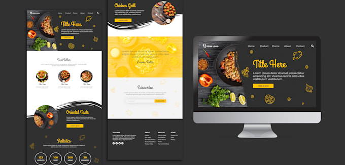 Build and design responsive landing page with html, css, js by ...