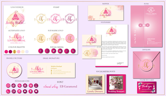 Design elegant and classy signature logo branding kit by Wajiha ...