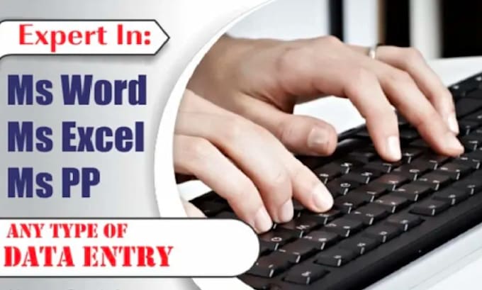 Enter data in ms word, excel, powerpoint, assignment writing by ...