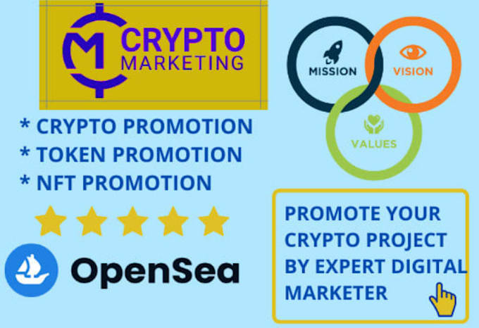 Promote crypto, telegram, nft and crypto blockchain project marketing ...