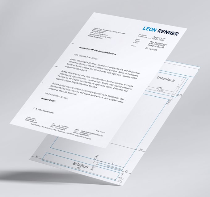 Din 5008 geschäftsbrief-vorlage in word