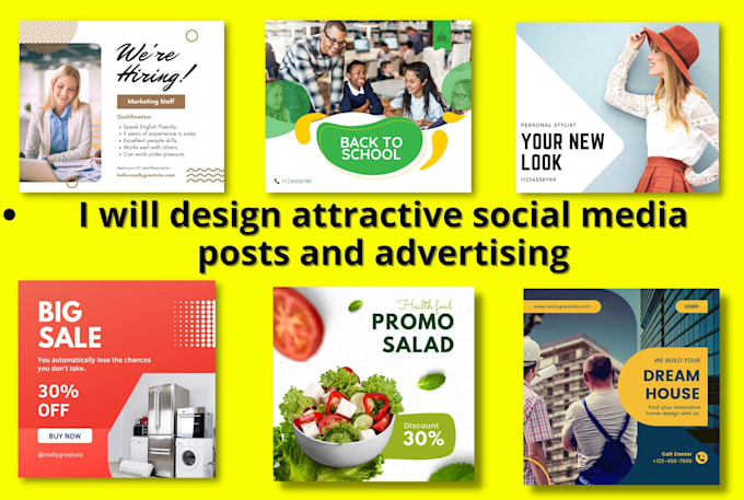 Design attractive social media posts and advertising by Designeratik2 ...