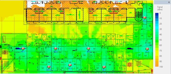 Plan a wifi design, access points heatmap all type reports using ...