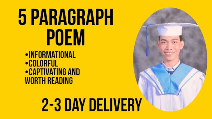 Write 5 paragraphs poem by Louiemaluyo | Fiverr