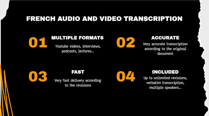 Do french audio to text transcriptions by Willivvm | Fiverr