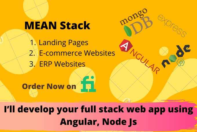 Develop Full Stack Web App Using Angular Node Js By Ikbalangular Fiverr