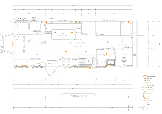 Design floor plans and interior elevations for your caravan by Pravo7 ...