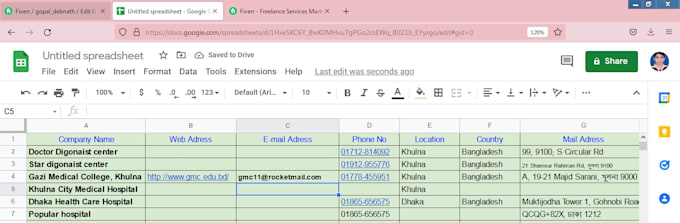Do excel data entry, web research, data entry, copy paste by Gopal ...