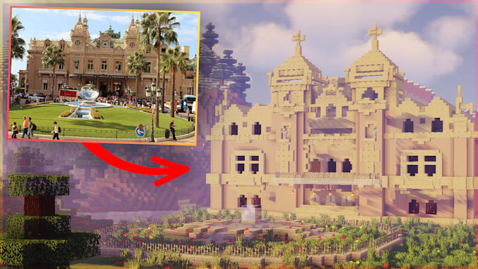 Build any real life building in minecraft by R3dz1ck | Fiverr