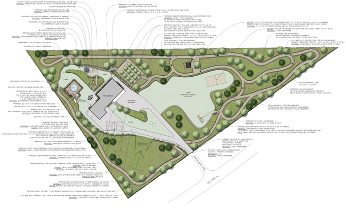 Design 2d landscape plans for your home in color by Noardesign | Fiverr