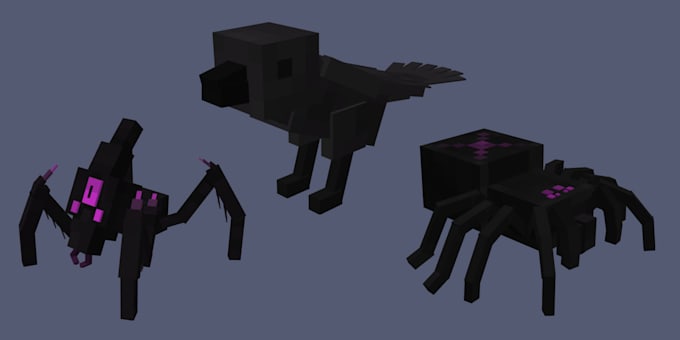 Make and animate 3d animal model in blockbench for minecraft by ...