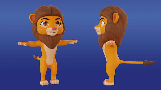 Create stylized 3d animal character modeling by Parswa2770 | Fiverr