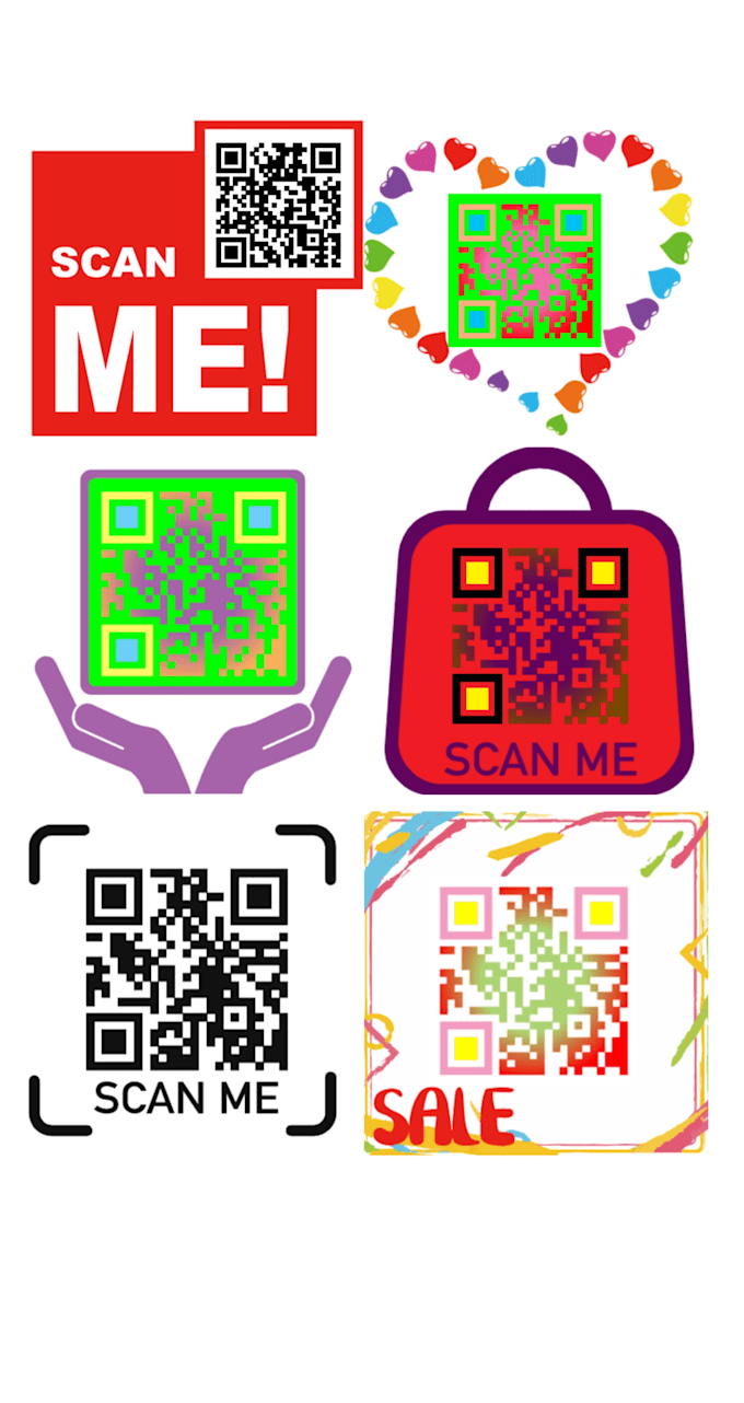 Generate professional custom qr code design with logo by Nooefatima ...