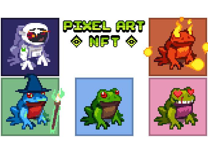 Draw professional pixel art nfts by Aaroneye | Fiverr