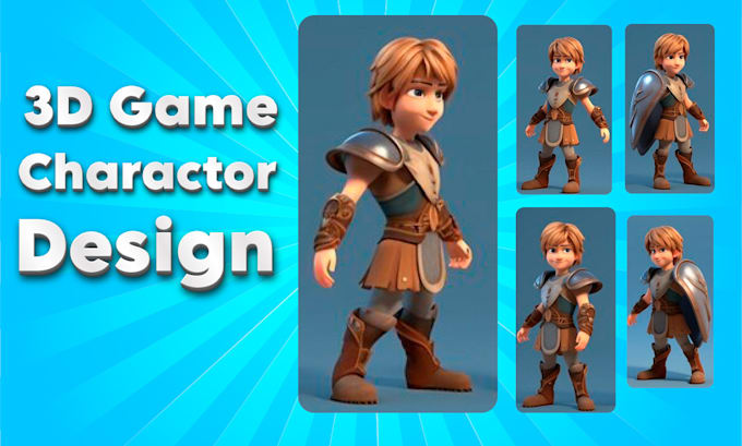 Create 3d character and animation for your game by Gamebank | Fiverr