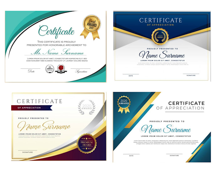 Design professional certificate diploma certificate award certificate ...
