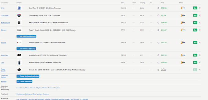 Pick parts for your custom pc by Taha_jalil | Fiverr