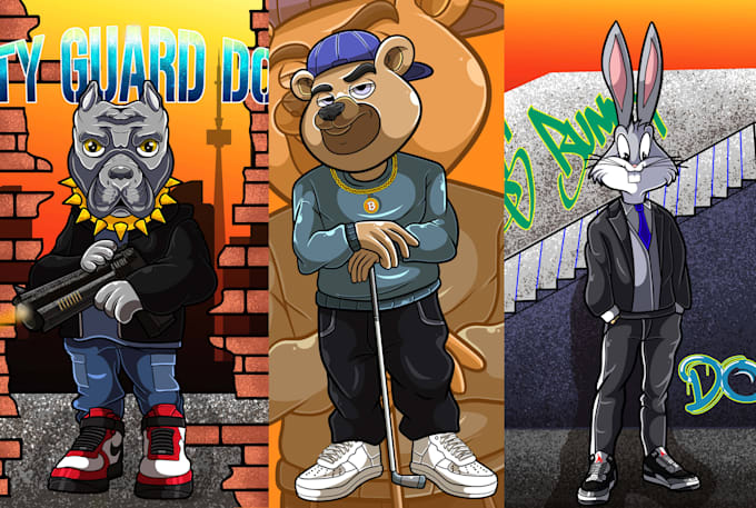 Draw custom cartoon illustration with my style by Aldiyanda | Fiverr