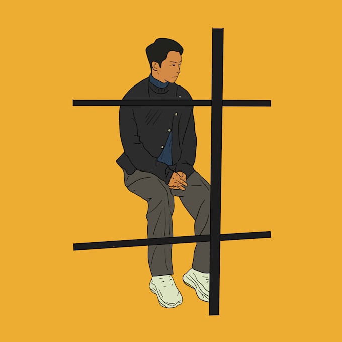 Make a simple vector art from your photo by Aozurea | Fiverr