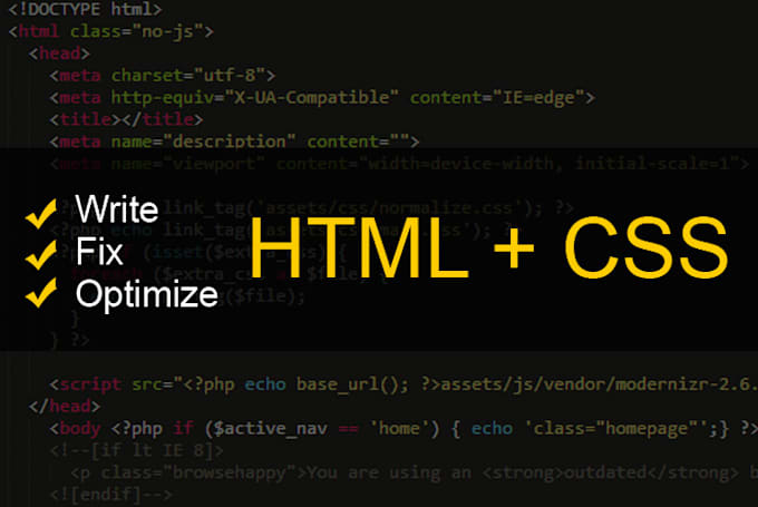 Write, fix and optimize your html and css by Rdsatria | Fiverr