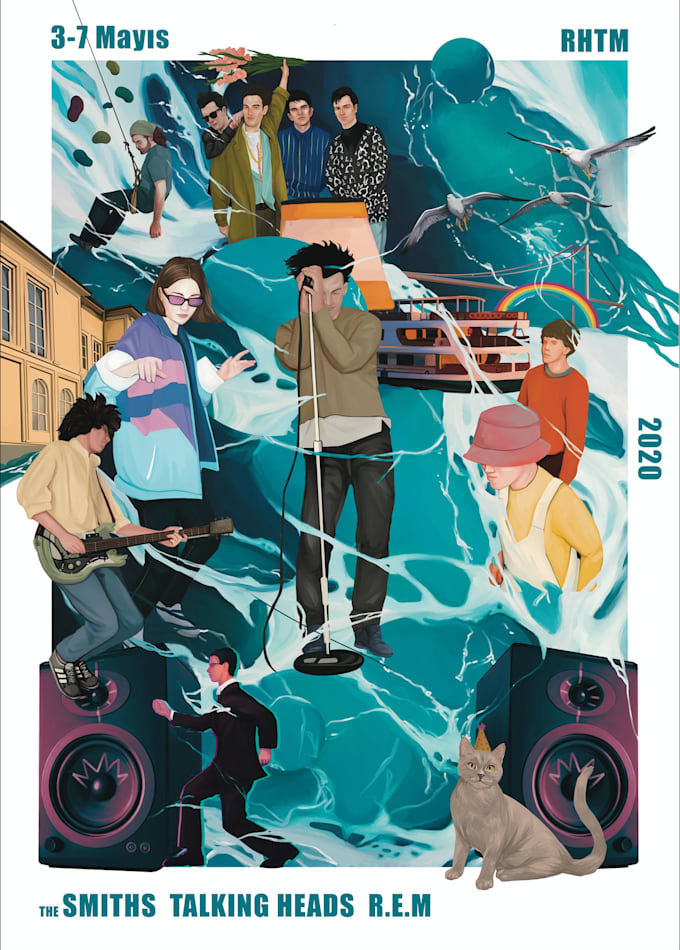 Create realistic poster illustrations by Ecehaskan | Fiverr