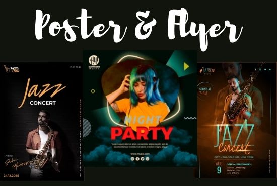 Design business, dj, concert, event and party poster by Logisticgraphic ...