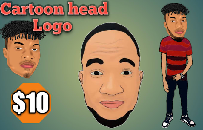Draw and cartoon any type of head logo, big head cartoon or avatar by ...