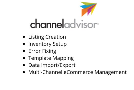 Setup channel advisor, listing products, data import export by ...
