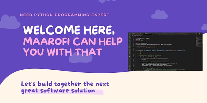 Be your python developer by Maarofi | Fiverr
