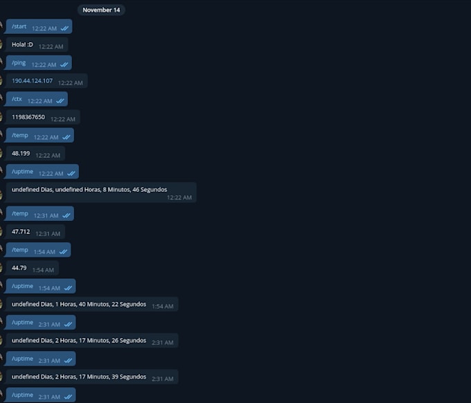 Code a telegram bot for you in javascript by Sebastiangue880 | Fiverr