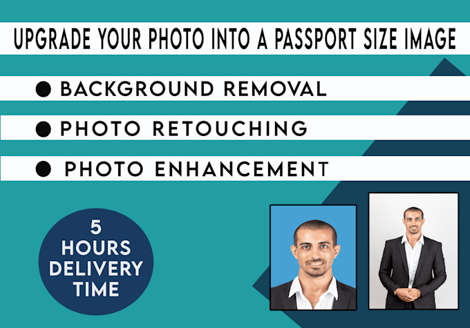 Do your random image into a passport size photo by Rutabakashif | Fiverr
