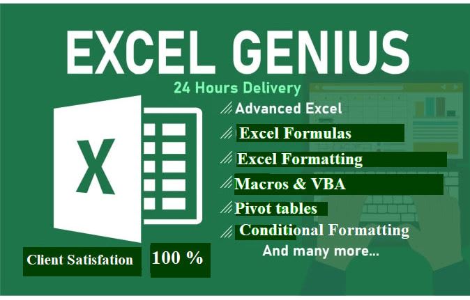 Do any microsoft excel formula, excel macro, excel vba and chart by White_expert1 | Fiverr