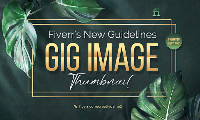 Design a nice fiverr gig image thumbnail by Creativdzine2 | Fiverr