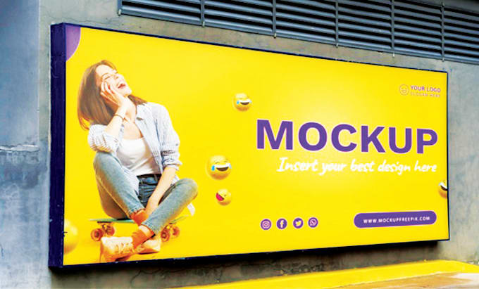 Put your logo on billboards at famous places to advertise by Zahrashah888 | Fiverr