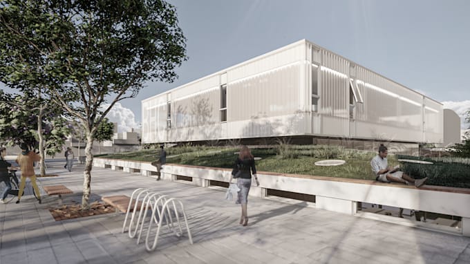 Do post production of your architecture render in photoshop by ...