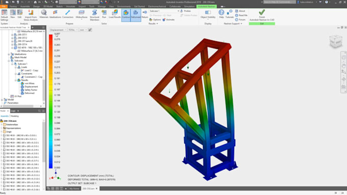 Do finite element analysis through inventor nastran by Cadnbim | Fiverr