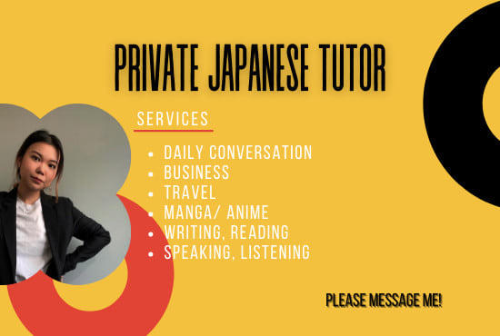 Be your japanese tutor on zoom and give you fun classes by ...