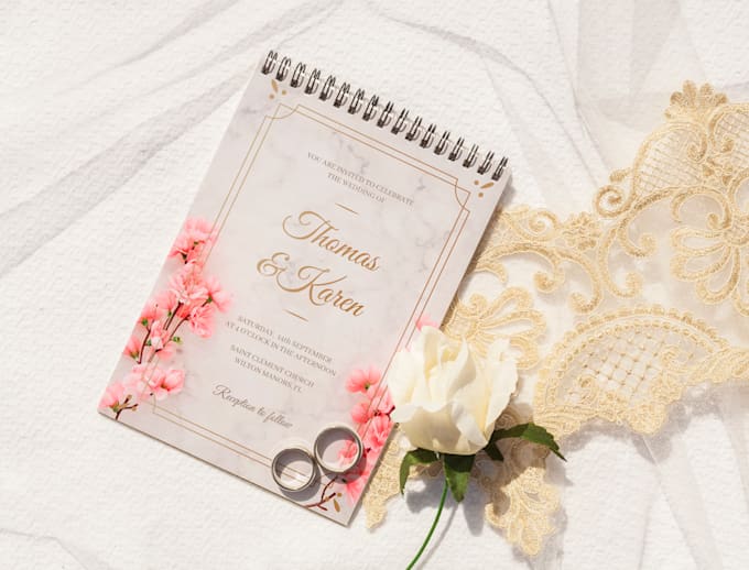 Design a wedding card,full stationary wedding package by Monboutiq | Fiverr